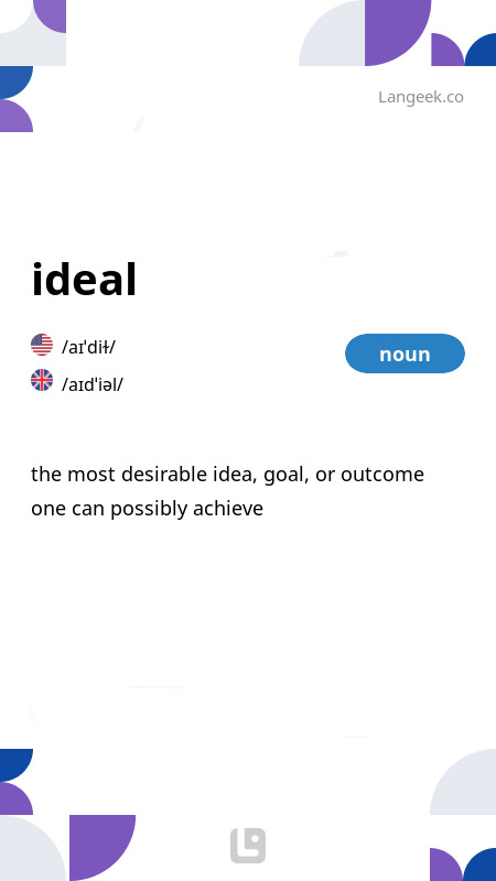 Definition & Meaning of "Ideal" | Picture Dictionary