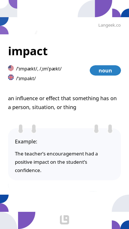 Definition & Meaning of "Impact" | Picture Dictionary