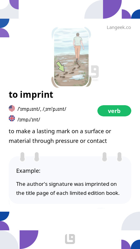 Definition & Meaning of "Imprint" | Picture Dictionary