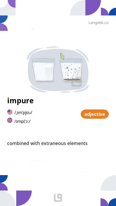 Definition & Meaning of "Impure" | Picture Dictionary