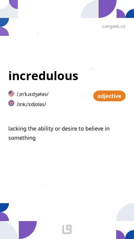 Definition & Meaning of "Incredulous" | Picture Dictionary