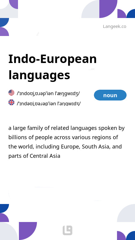 Definition & Meaning of "Indo-european languages" | Picture Dictionary