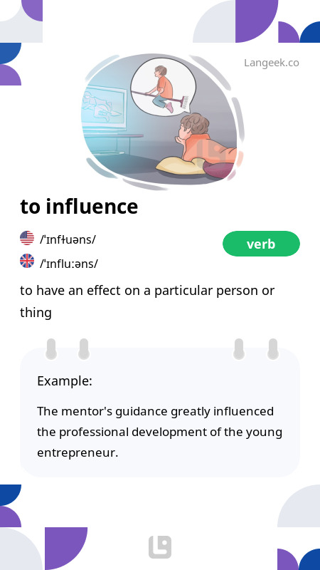 Definition & Meaning of "Influence" | LanGeek