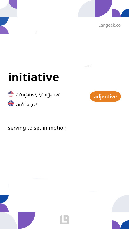 Definition & Meaning of "Initiative" | Picture Dictionary