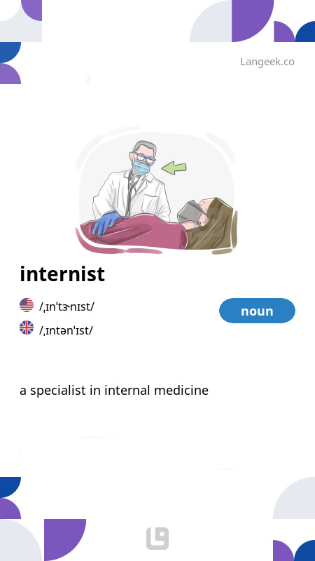 Definition & Meaning of "Internist" | Picture Dictionary