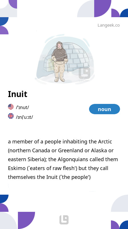Definition & Meaning of "Inuit" | Picture Dictionary