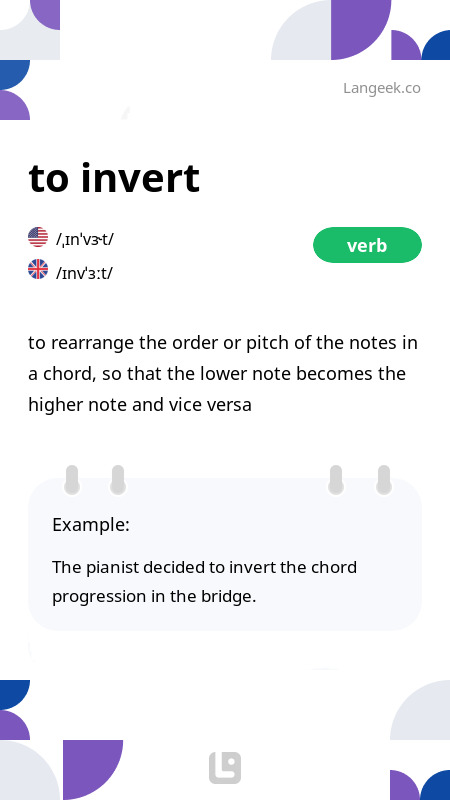 Definition & Meaning of "Invert" | Picture Dictionary