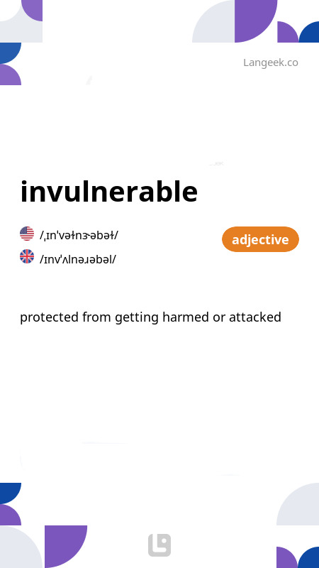 Definition & Meaning of "Invulnerable" | Picture Dictionary