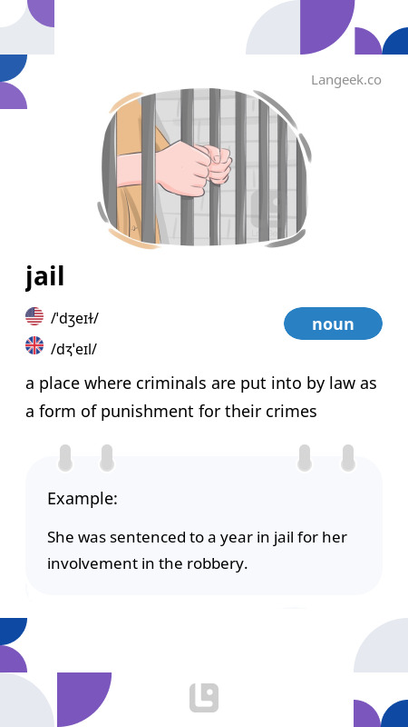 Definition & Meaning of "Jail" | Picture Dictionary